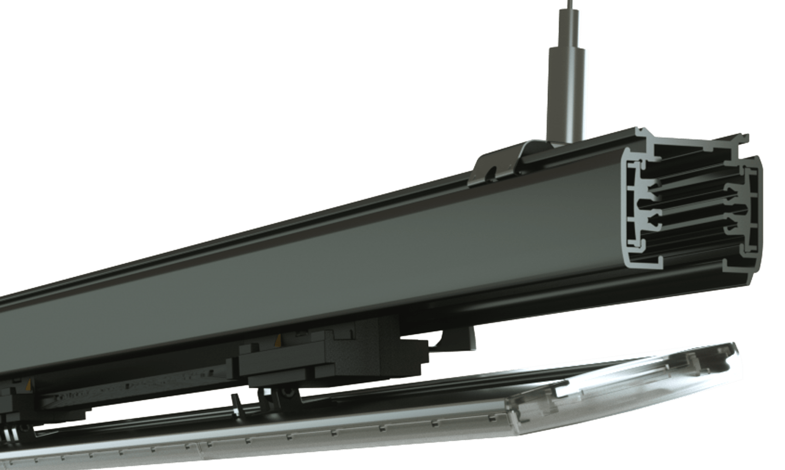 Tiltable Linear Track Light for Supermarket, Hypermarket